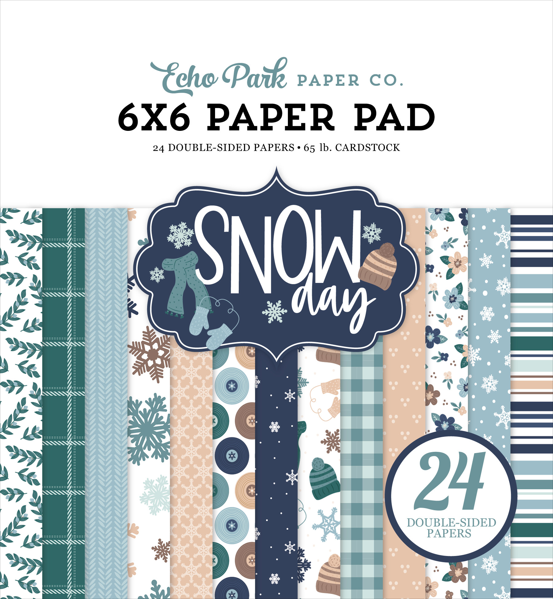 Snow Day 6x6 Paper Pad - Echo Park Paper Co
