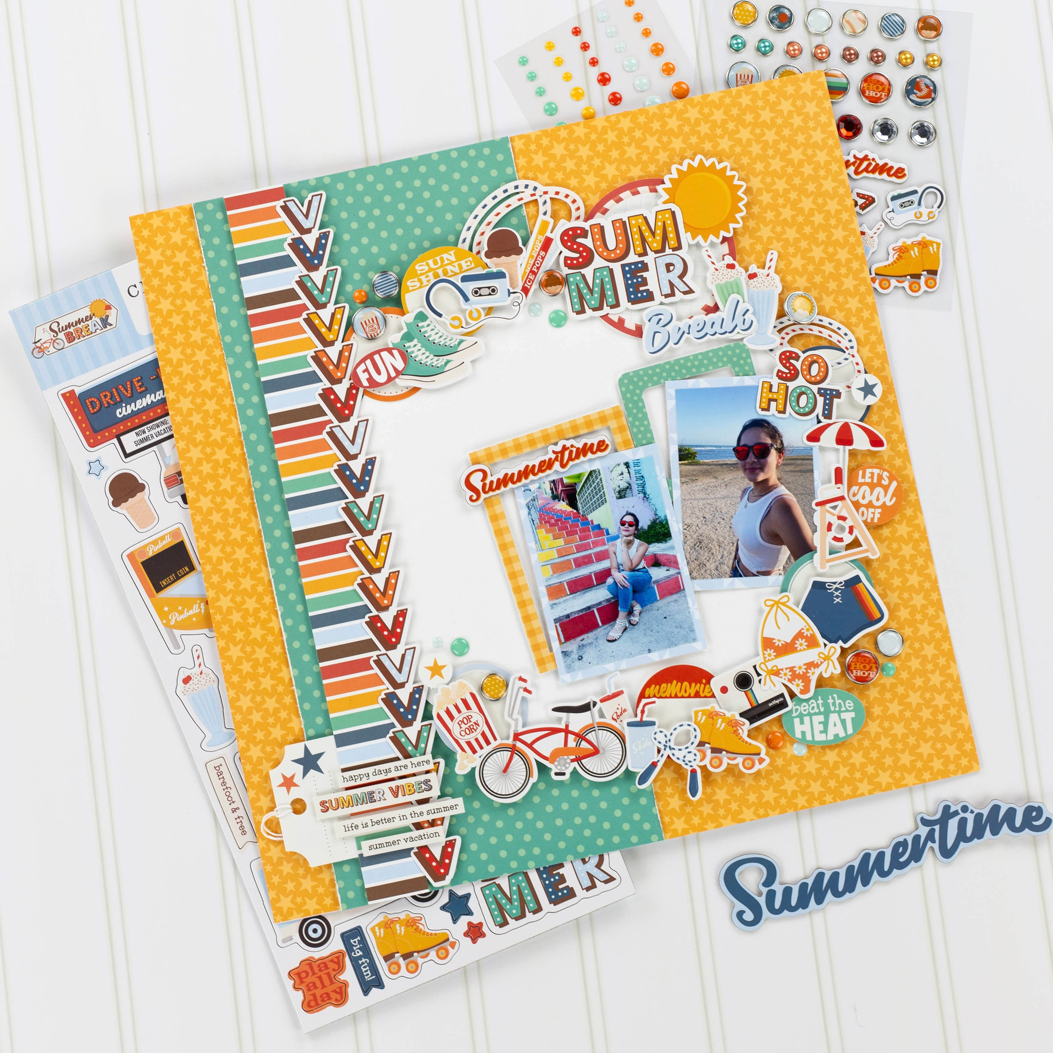 Summer Break Layout Digital Instructions