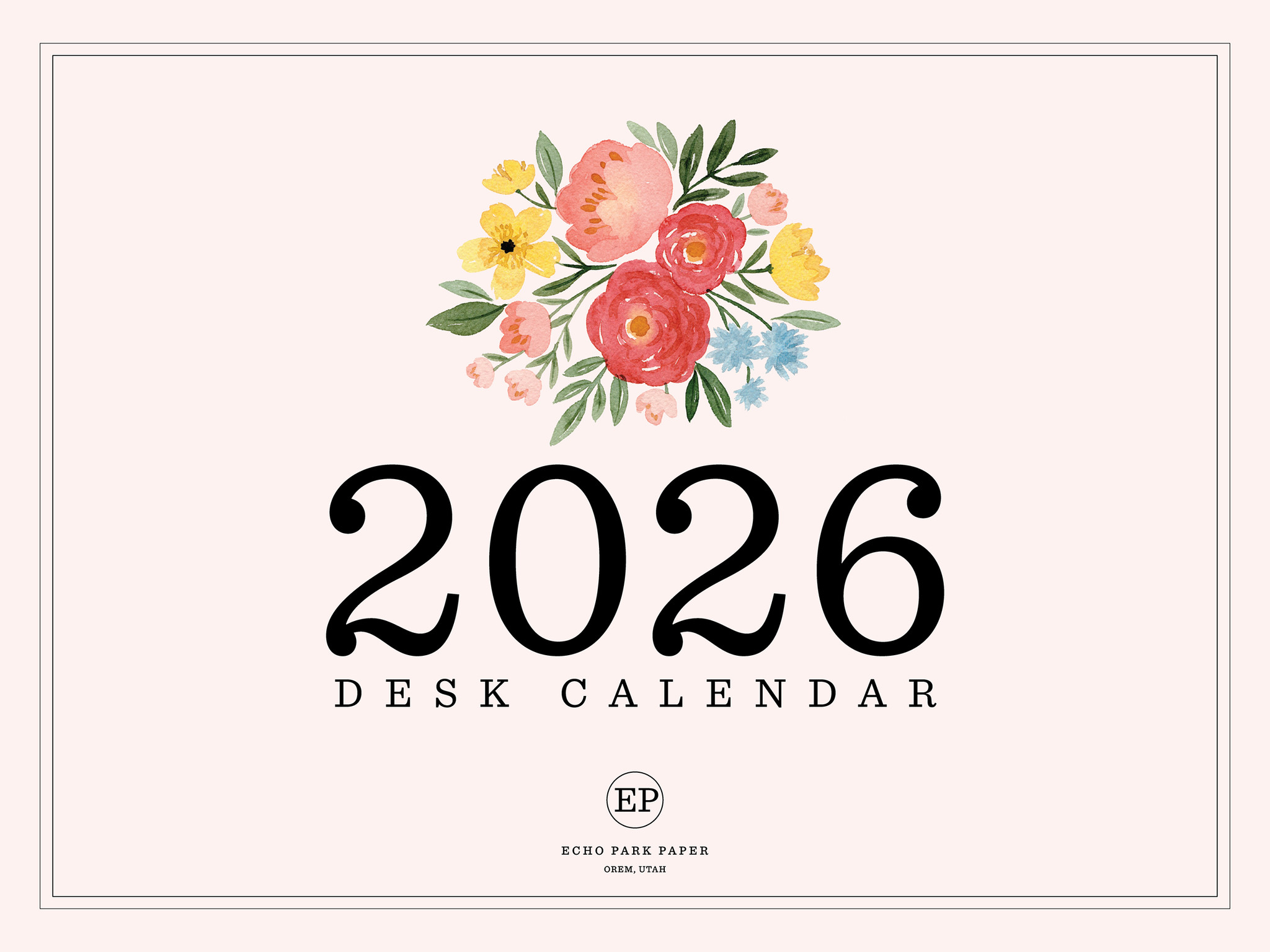 Flower Market 2026 Calendar - Echo Park Paper Co