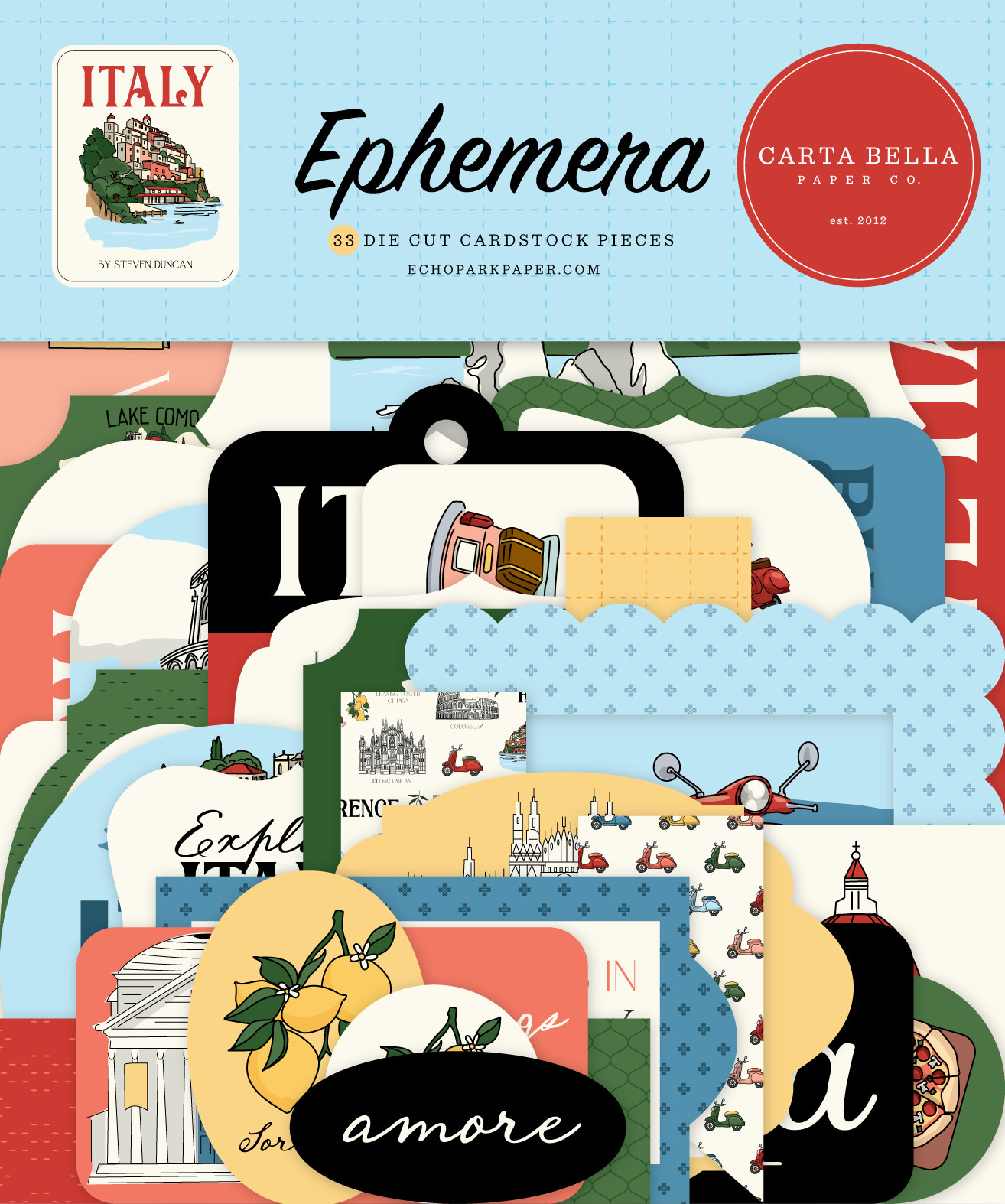 Italy Ephemera - Echo Park Paper Co