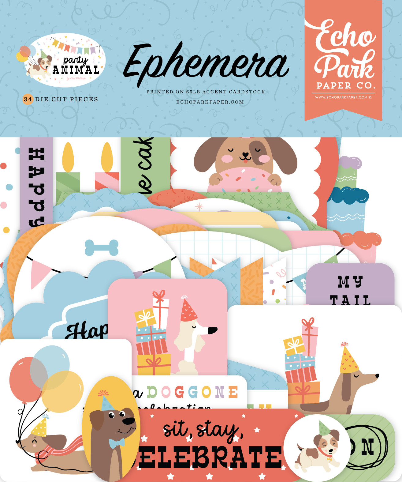 Party Animal Ephemera - Echo Park Paper Co