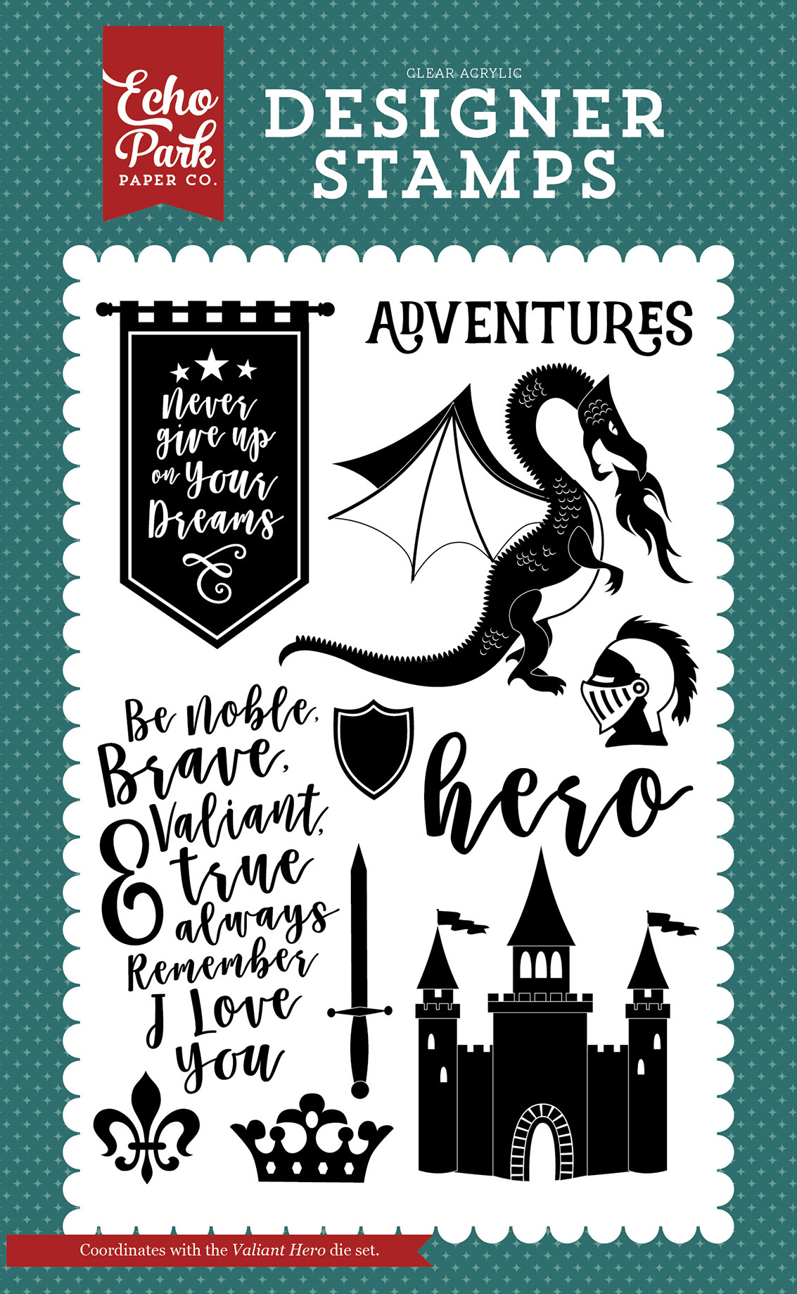 Once Upon A Time Prince: Valiant Hero 4x6 Stamp - Echo Park Paper Co