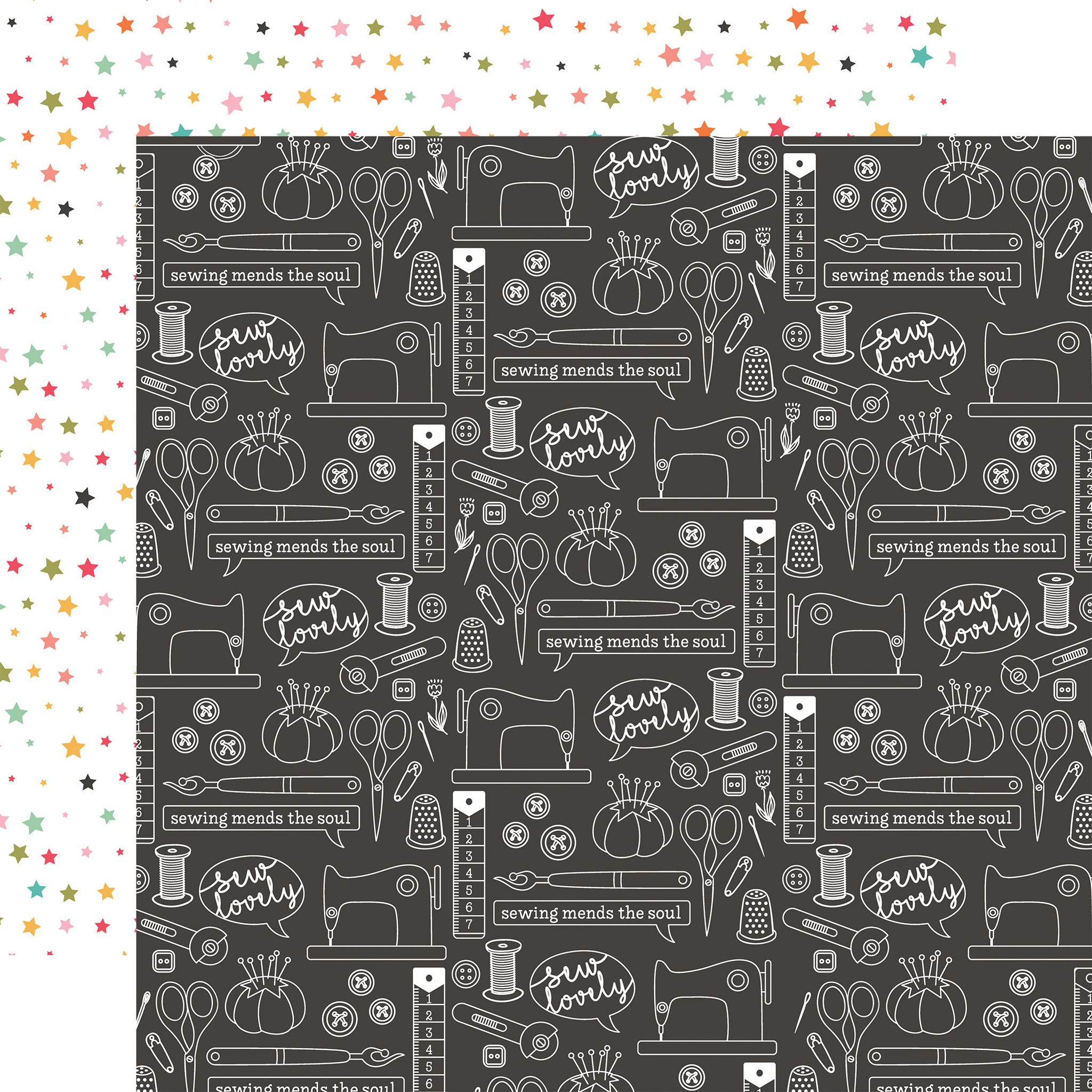 I Heart Crafting: Sew Lovely 12x12 Patterned Paper - Echo Park Paper Co