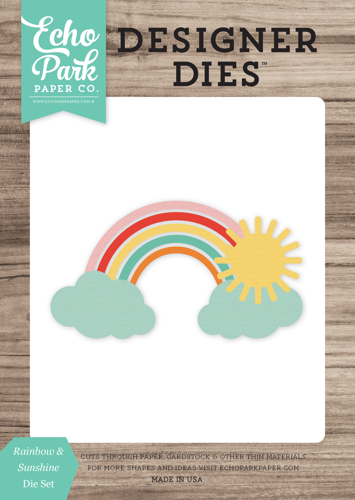 Rainbow & Sunshine Medium Die Set - Echo Park Paper Co