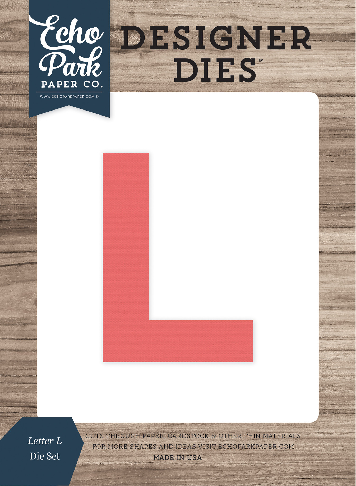 Letter L Medium Die Set - Echo Park Paper Co