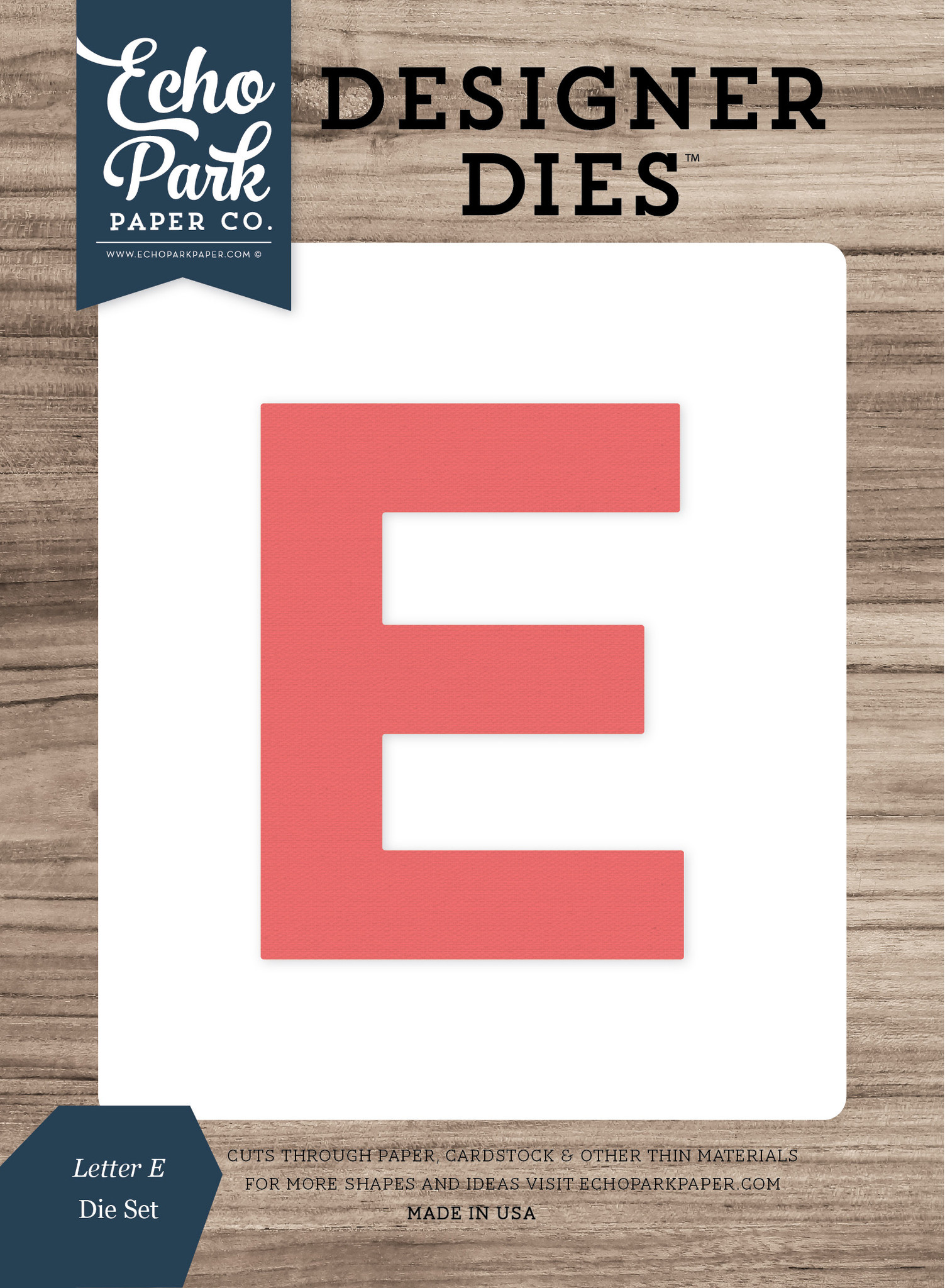 Letter E Medium Die Set - Echo Park Paper Co
