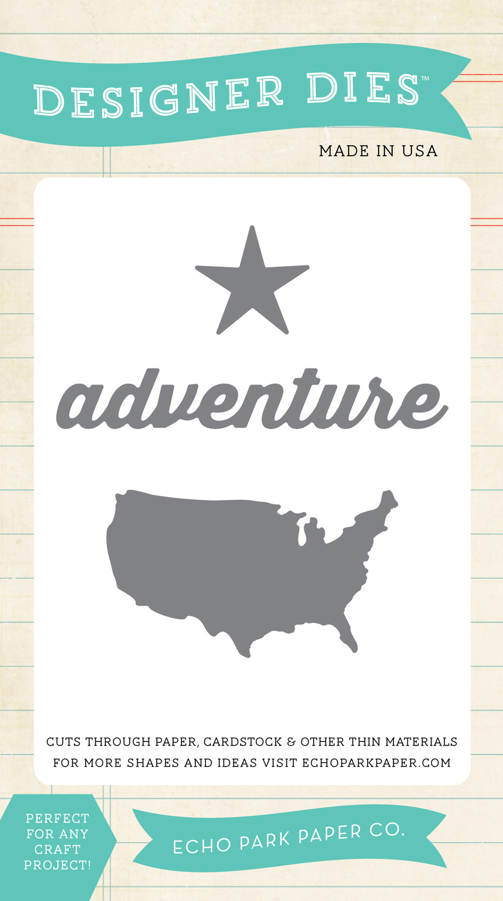 Adventure Small Die Set - Echo Park Paper Co