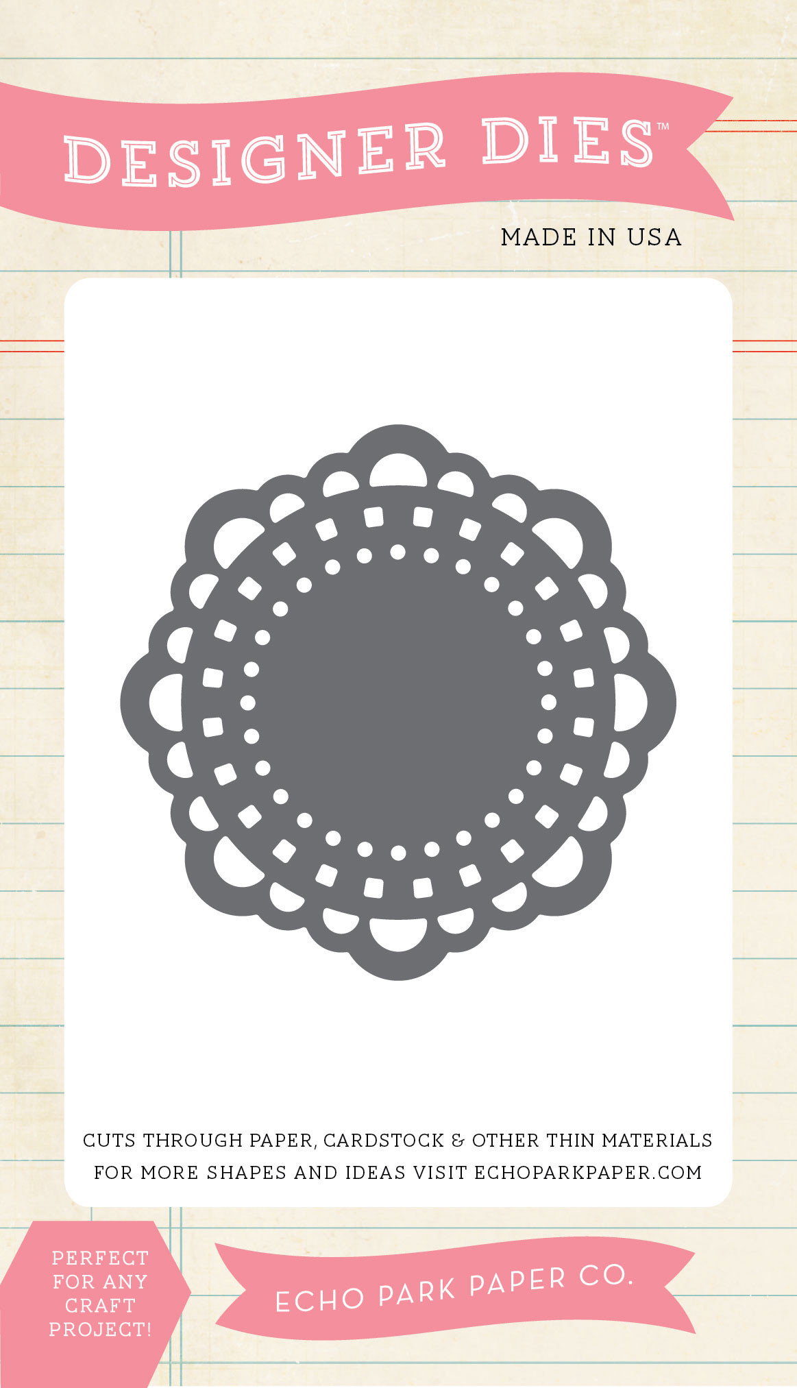 Small Doily DieMedium Die Set - Echo Park Paper Co