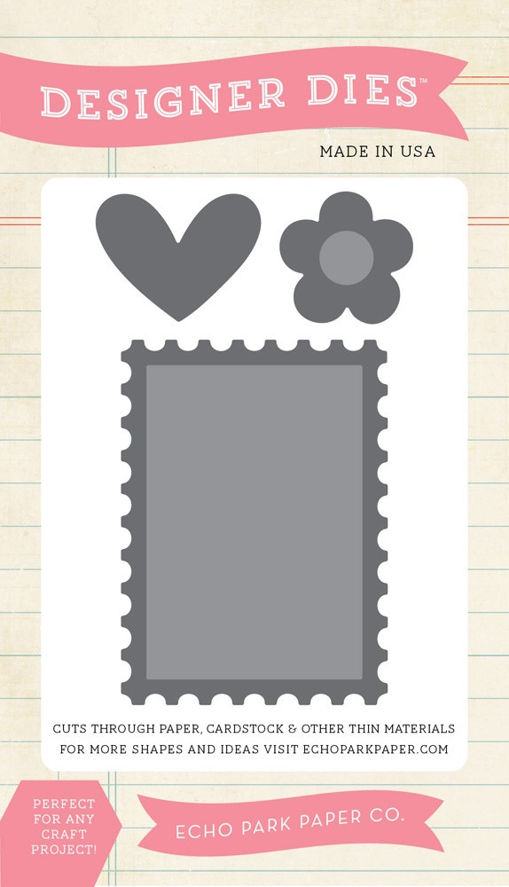 Postage Stamp Medium Die Set - Echo Park Paper Co