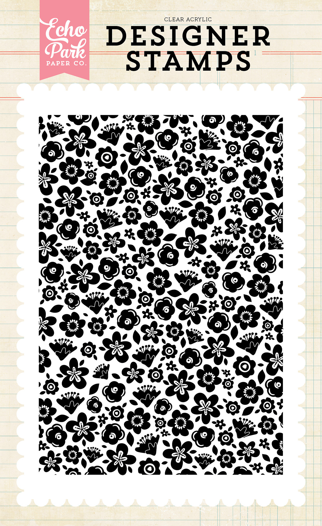 Mini Flowers 4x6 Stamp - Echo Park Paper Co