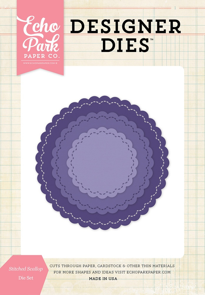 Stitched Scallop Nesting Large Die Set - Echo Park Paper Co
