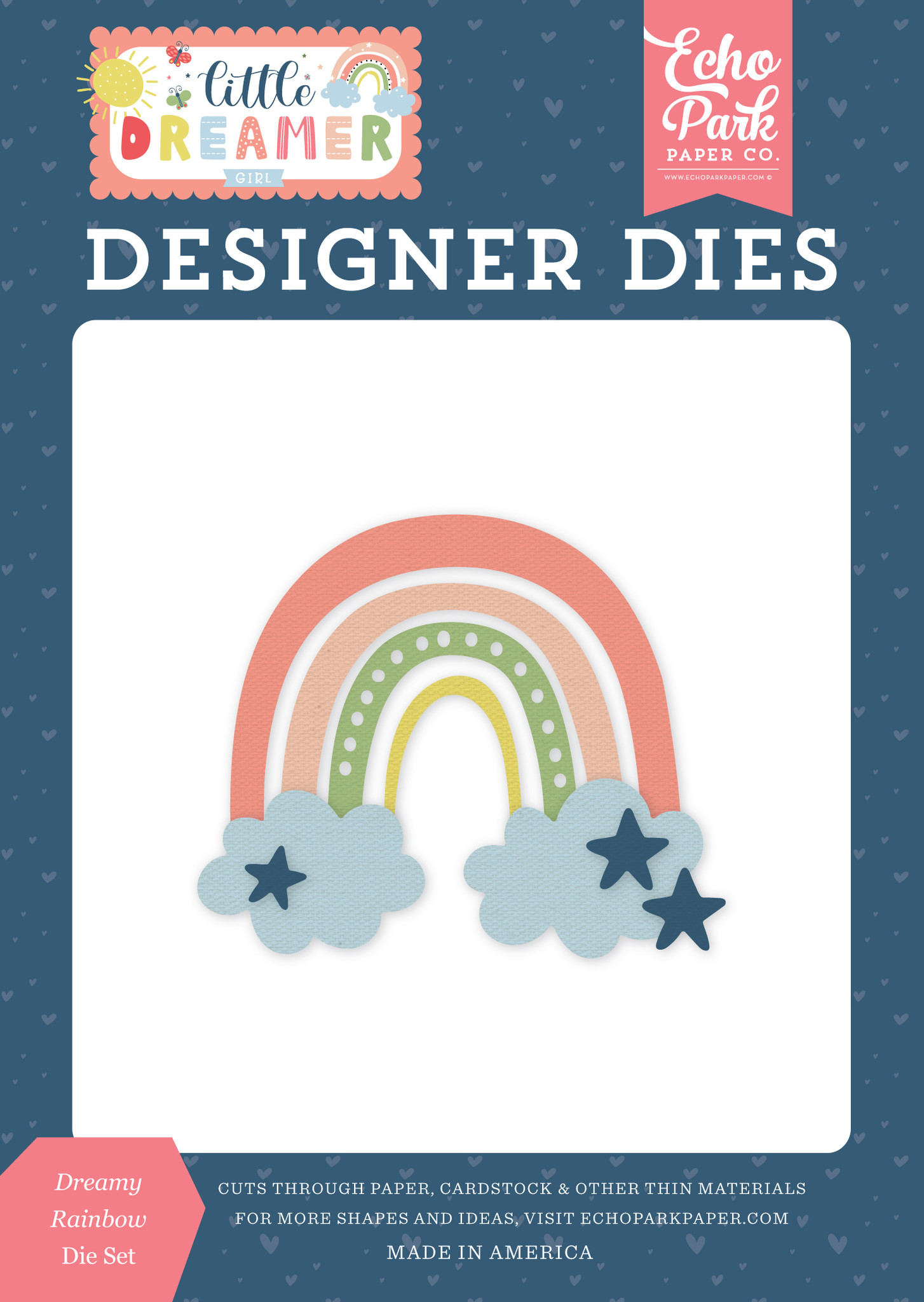 Little Dreamer Girl: Dreamy Rainbow Medium Die Set - Echo Park Paper Co