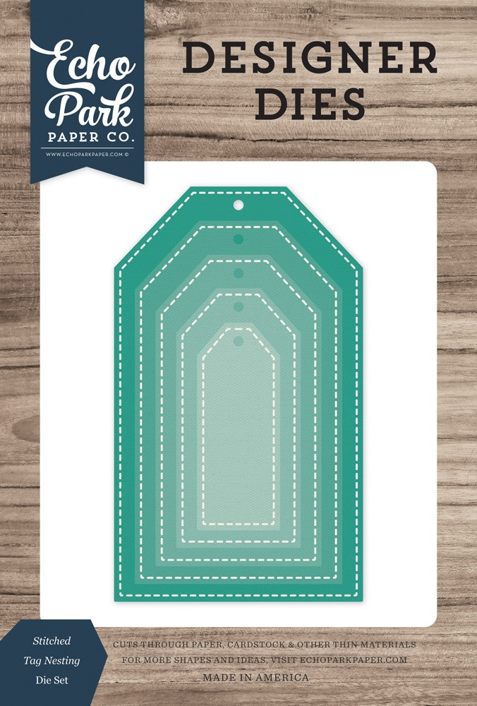 Stitched Tag Nesting Large Die Set - Echo Park Paper Co