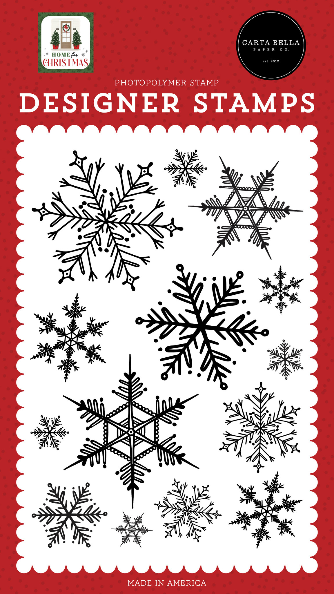 Home For Christmas: Snowflake Season Stamp Set - Echo Park Paper Co
