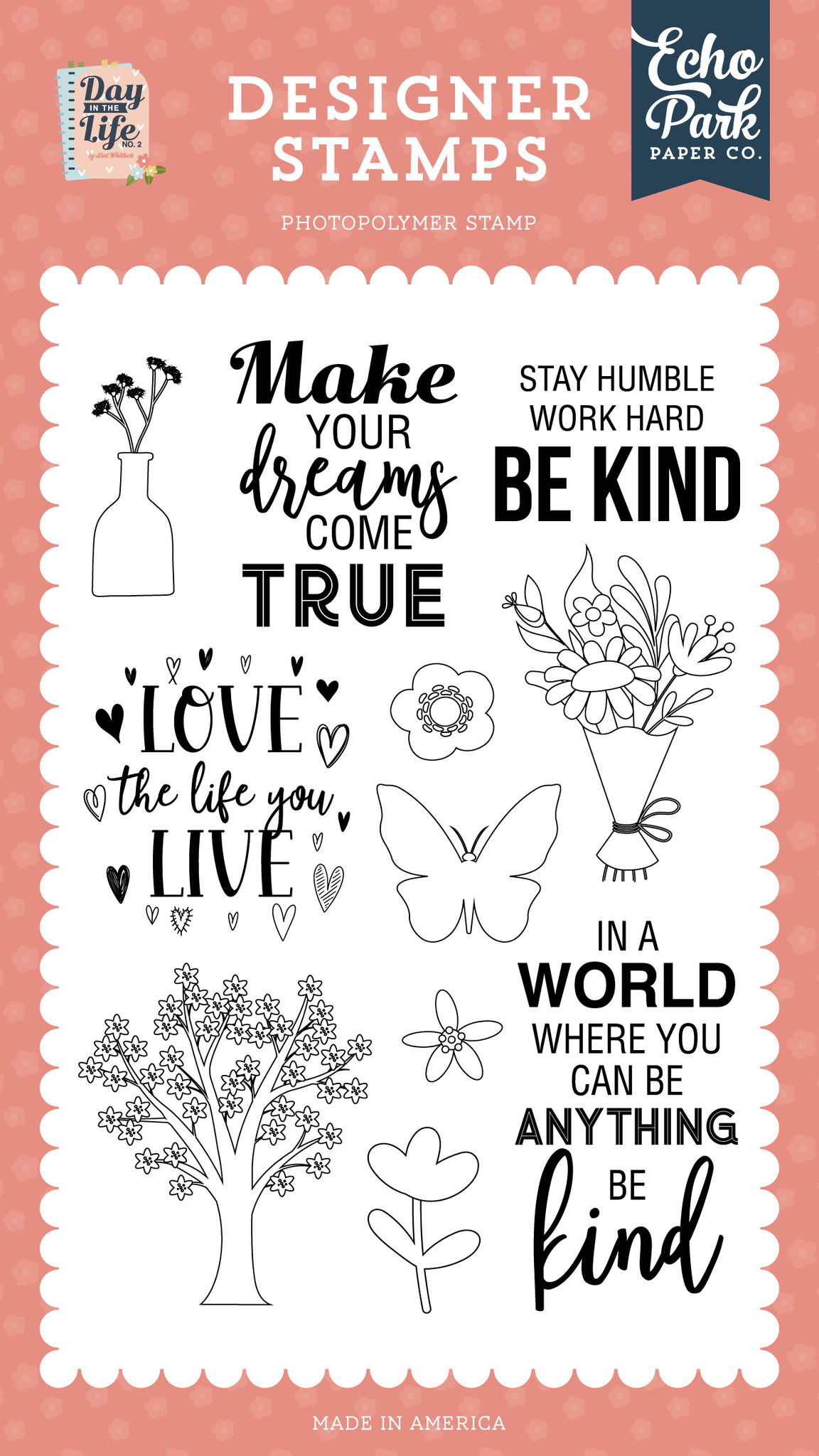 Day In The Life No. 2: Love The Life You Live Stamp Set - Echo Park ...