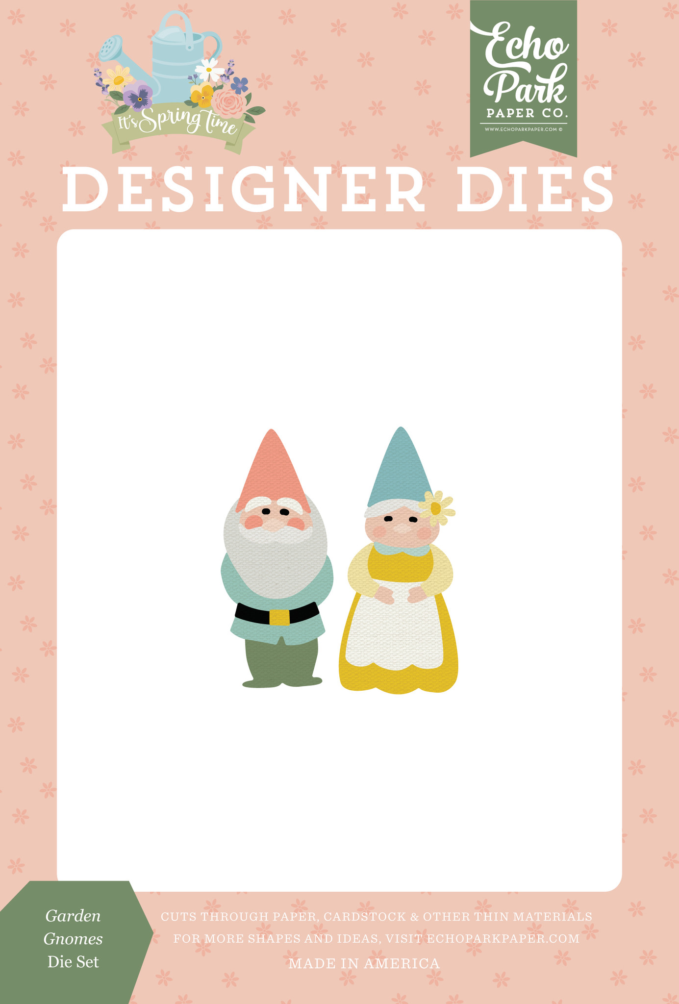 It's Spring Time: Garden Gnomes Medium Die Set - Echo Park Paper Co