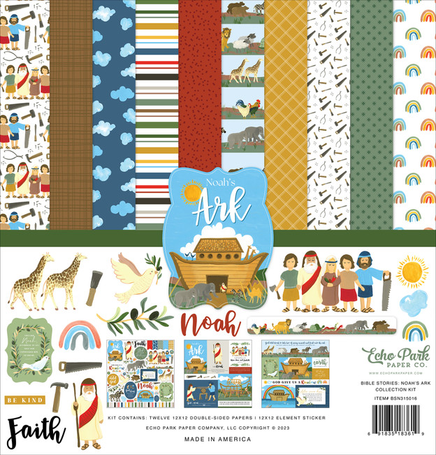 Bible Stories: Noah's Ark: Rainbow After Rain 12x12 Patterned Paper ... Bible Stories: Noah's Ark: Rainbow After Rain 12x12 Patterned Paper ...