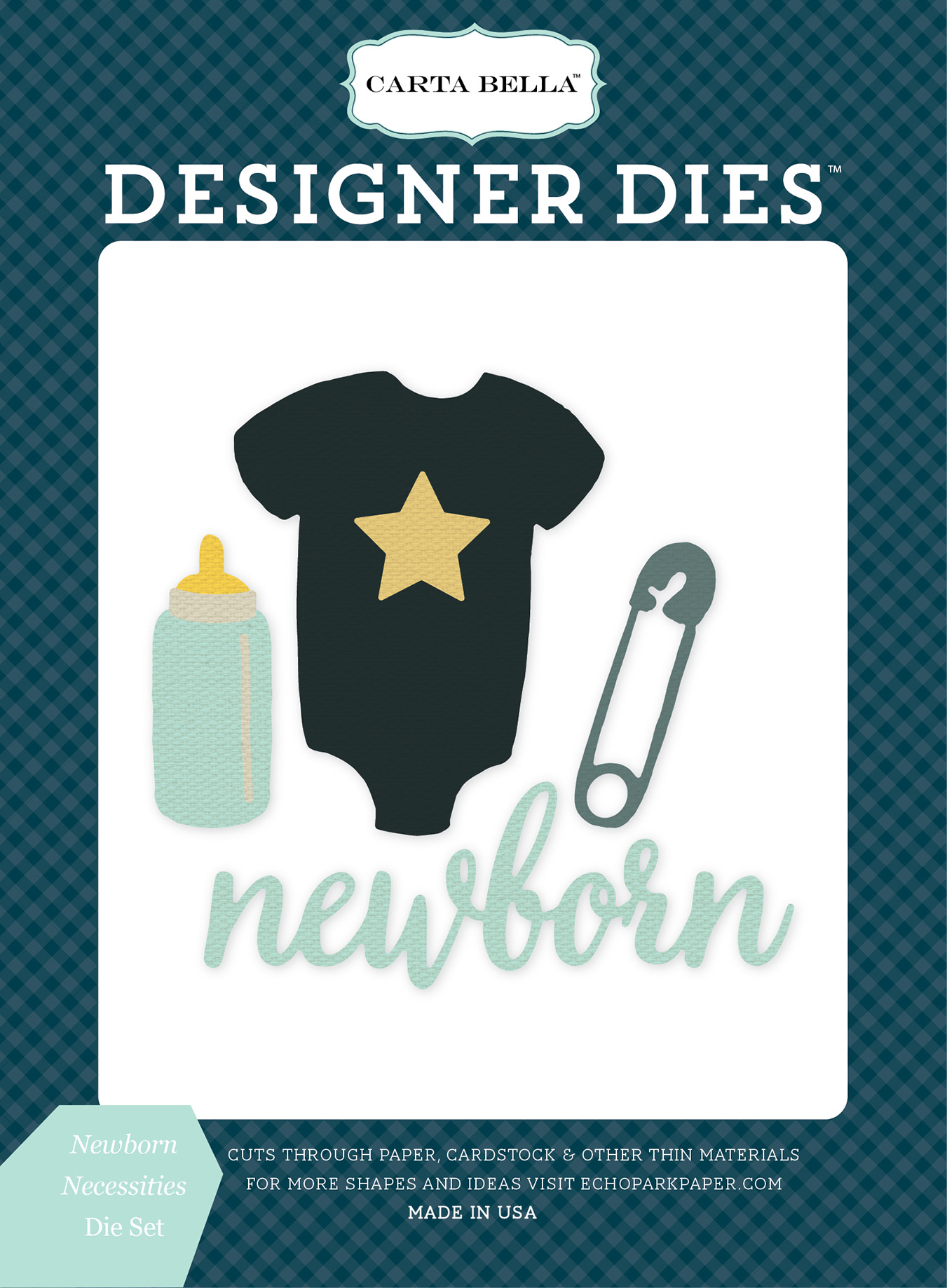 Rock-A-Bye Baby Boy: New Born Necessities Medium Die Set - Echo Park ...