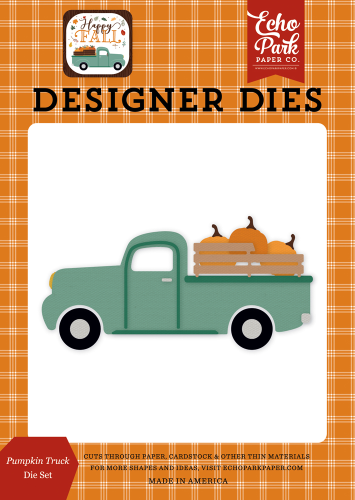 Happy Fall: Pumpkin Truck Medium Die Set - Echo Park Paper Co