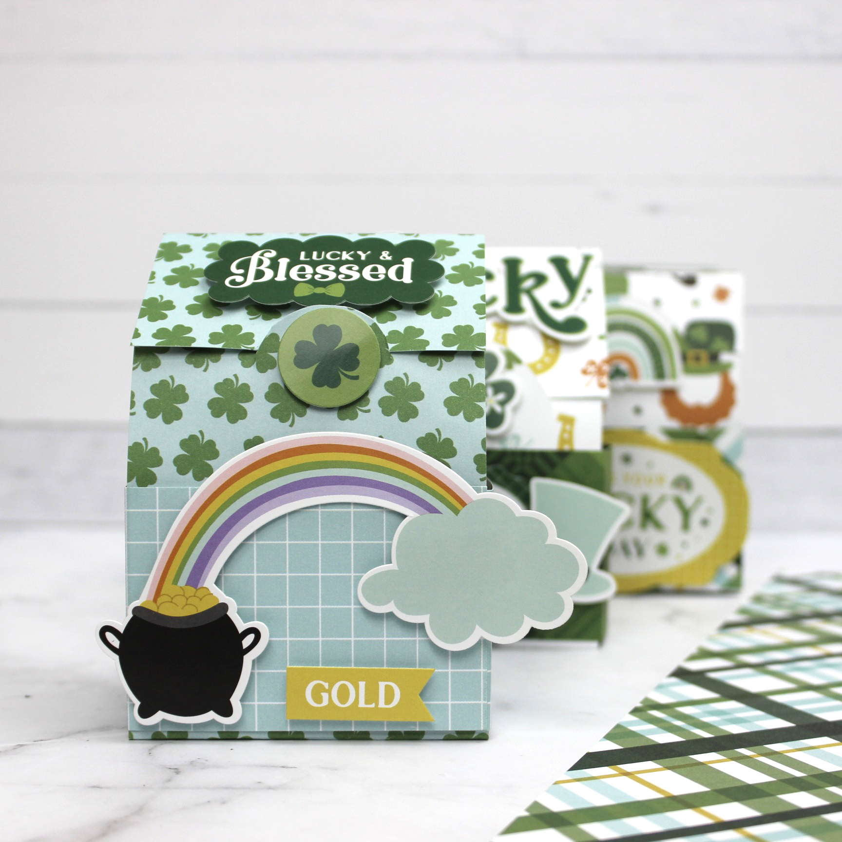 Lucky Charm 3D Boxes Digital Instructions - Echo Park Paper Co