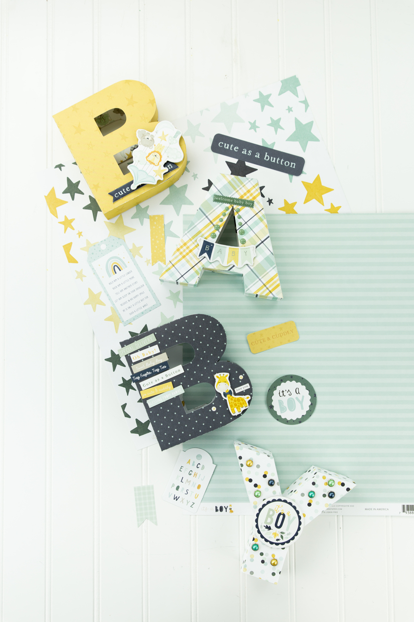 It's A Boy Element Sticker - Echo Park Paper Co