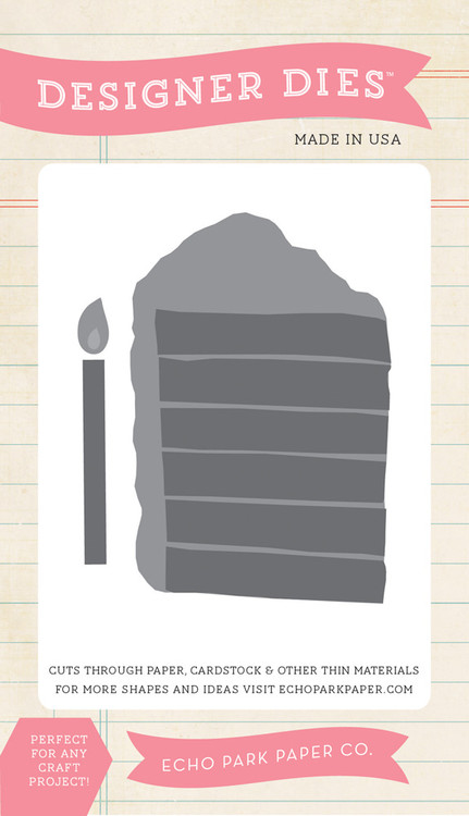 Birthday Wishes Boy: Birthday Cake Slice Medium Die Set - Echo Park ...