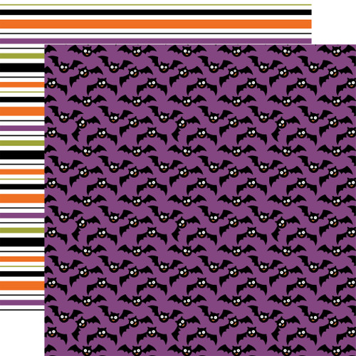 I Love Halloween: Bizarre Bats 12x12 Patterned Paper - Echo Park Paper Co