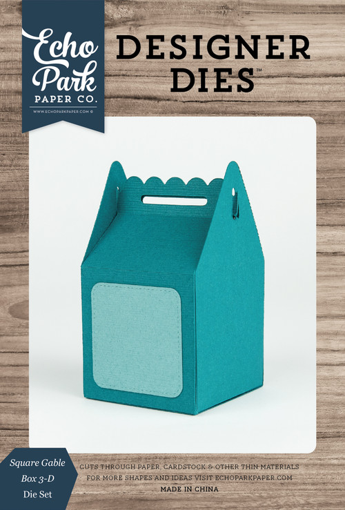 Square Gable Box 3-D Large Die Set - Echo Park Paper Co