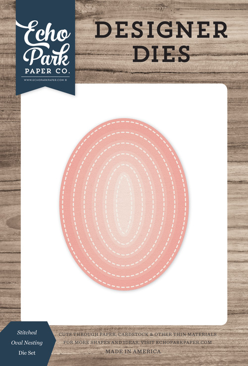 Stitched Oval Nesting Large Die Set - Echo Park Paper Co