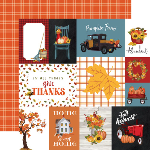 Fall Fun: Multi Journaling Cards 12x12 Patterned Paper - Echo Park Paper Co
