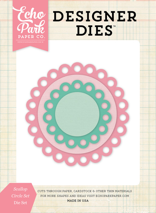 Scallop Circles Medium Die Set - Echo Park Paper Co