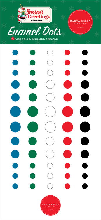 Season's Greetings Enamel Dots - Echo Park Paper Co