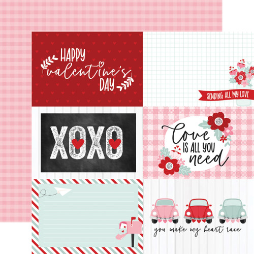 Love Notes: 6x4 Journaling Cards 12x12 Patterned Paper - Echo Park Paper Co