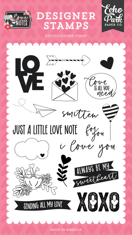 Love Notes: Love Is All You Need Stamp Set - Echo Park Paper Co
