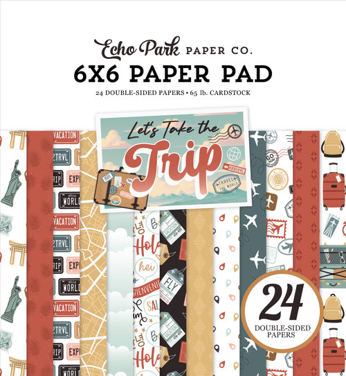 Let's Take The Trip 6x6 Paper Pad - Echo Park Paper Co
