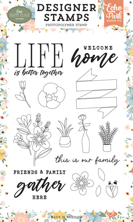 Our Happy Place: Better Together Banner Stamp Set - Echo Park Paper Co