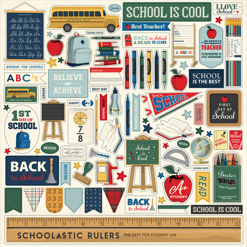 Back To School: Element Stickers - Echo Park Paper Co