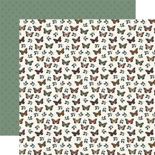Family: Beautiful Butterflies 12x12 Patterned Paper - Echo Park Paper Co