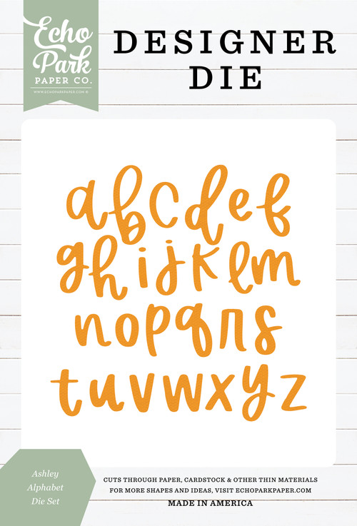 Ashley Alphabet Large Die Set - Echo Park Paper Co