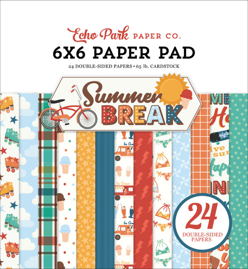 Summer Break 6x6 Paper Pad - Echo Park Paper Co