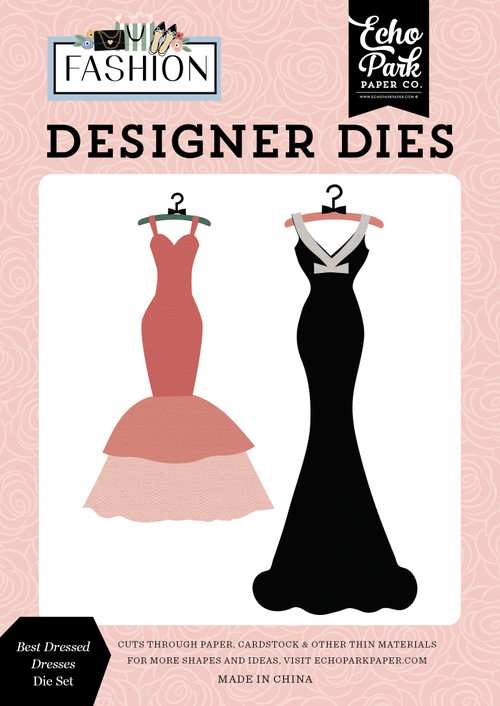 Fashion: Best Dressed Dresses Medium Die Set - Echo Park Paper Co