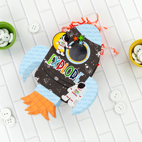 Blast Off Rocket Ship Gift Box Digital Instructions - Echo Park Paper Co