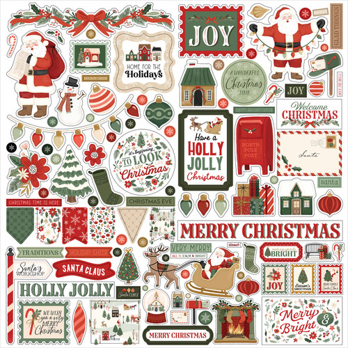 Christmas Village Element Sticker - Echo Park Paper Co