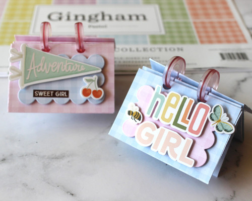 Gingham Mini Album Digital Instructions