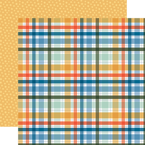 My Favorite Monster: Love You So Big Plaid 12x12 Patterned Paper - Echo ...