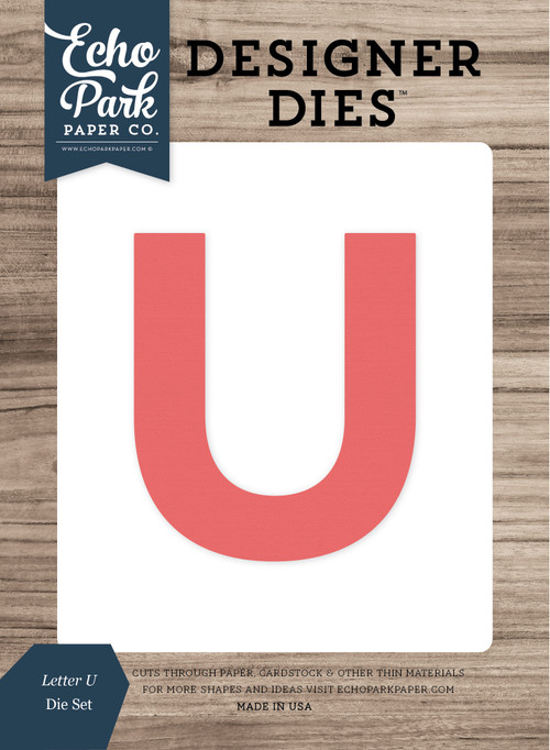 Letter U Medium Die Set - Echo Park Paper Co
