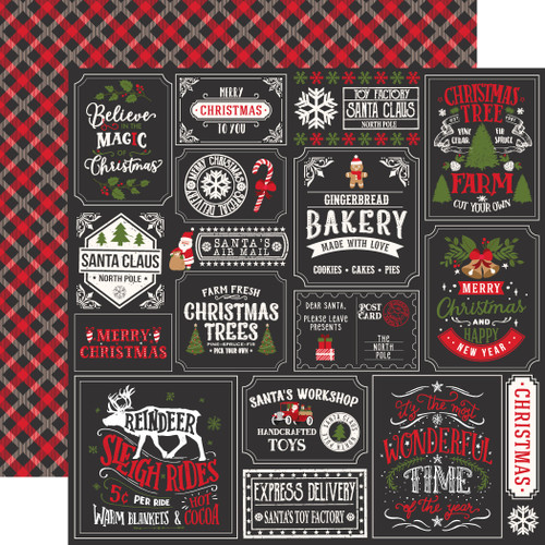 My Favorite Christmas: Christmas Squares 12x12 Patterned Paper - Echo ...