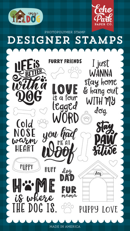 My Dog: Furry Friends Stamp Set - Echo Park Paper Co