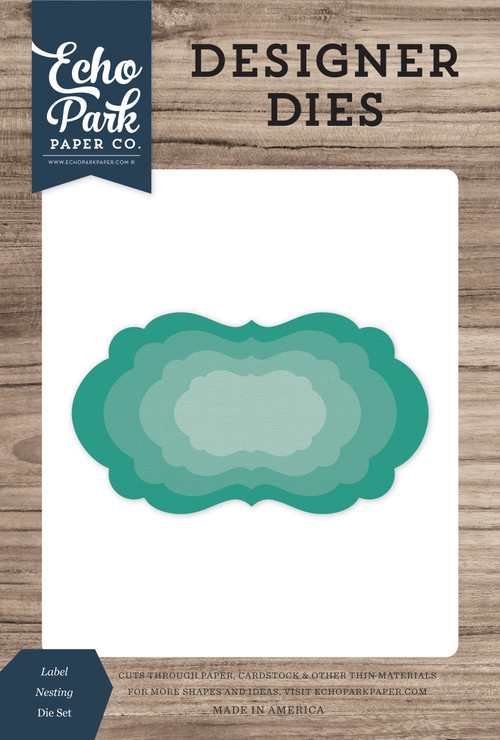 EPPDIE1384- Label Nesting Large Die Set - Echo Park Paper Co