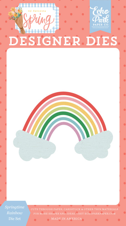 My Favorite Spring: Springtime Rainbow Medium Die Set - Echo Park Paper Co